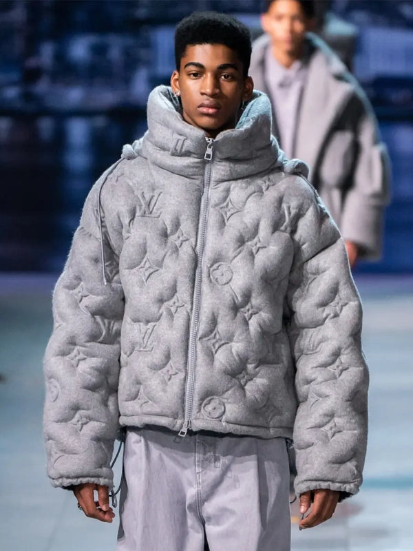 Louis Vuitton Grey Monogram Boyhood Puffer Jacket – The Prime Jacket