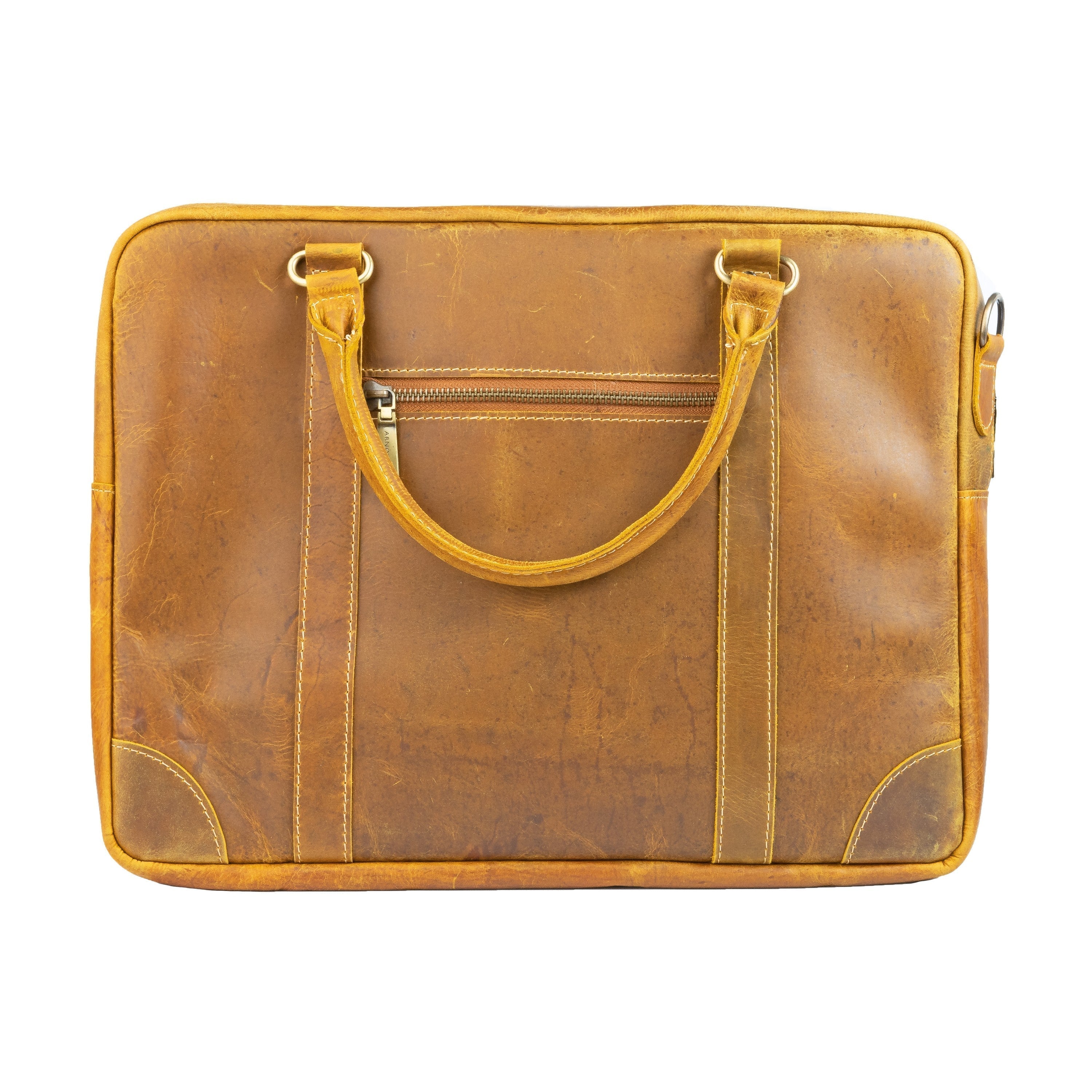 The Maverick Vintage Leather Laptop Bag - The Prime Jacket